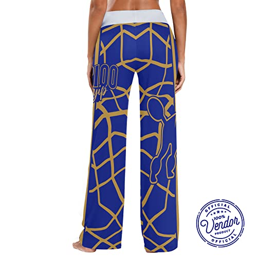 Bad Bananas Sigma Gamma Rho Sorority Paraphernalia - SGRHO - Pajama Bottoms Lounge Pants - Official Vendor - Centennial - Squares Centennial-Squares X-Large