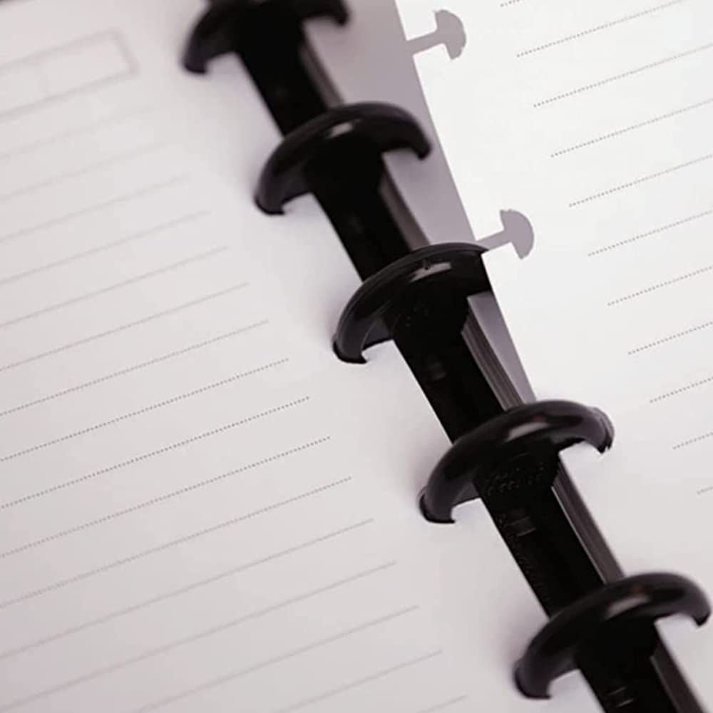 A4 TUL Discbound Lined Refill Paper, 11 Disc Hole Punched Ruled Filler Paper, 100Sheets / 200Pages Loose-Leaf Paper, 100gsm White Paper, 8.5'' x 11''