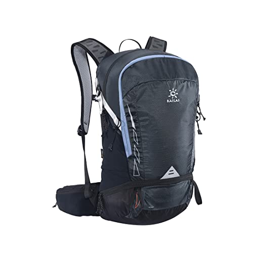 KAILAS 28L Hiking Backpack Men Women，Large Backpack with Rain Cover Camping Backpack，Waterproof Backpack for Men Women Black