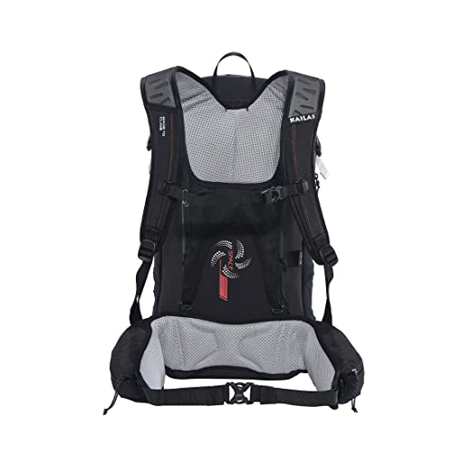 KAILAS 28L Hiking Backpack Men Women，Large Backpack with Rain Cover Camping Backpack，Waterproof Backpack for Men Women Black