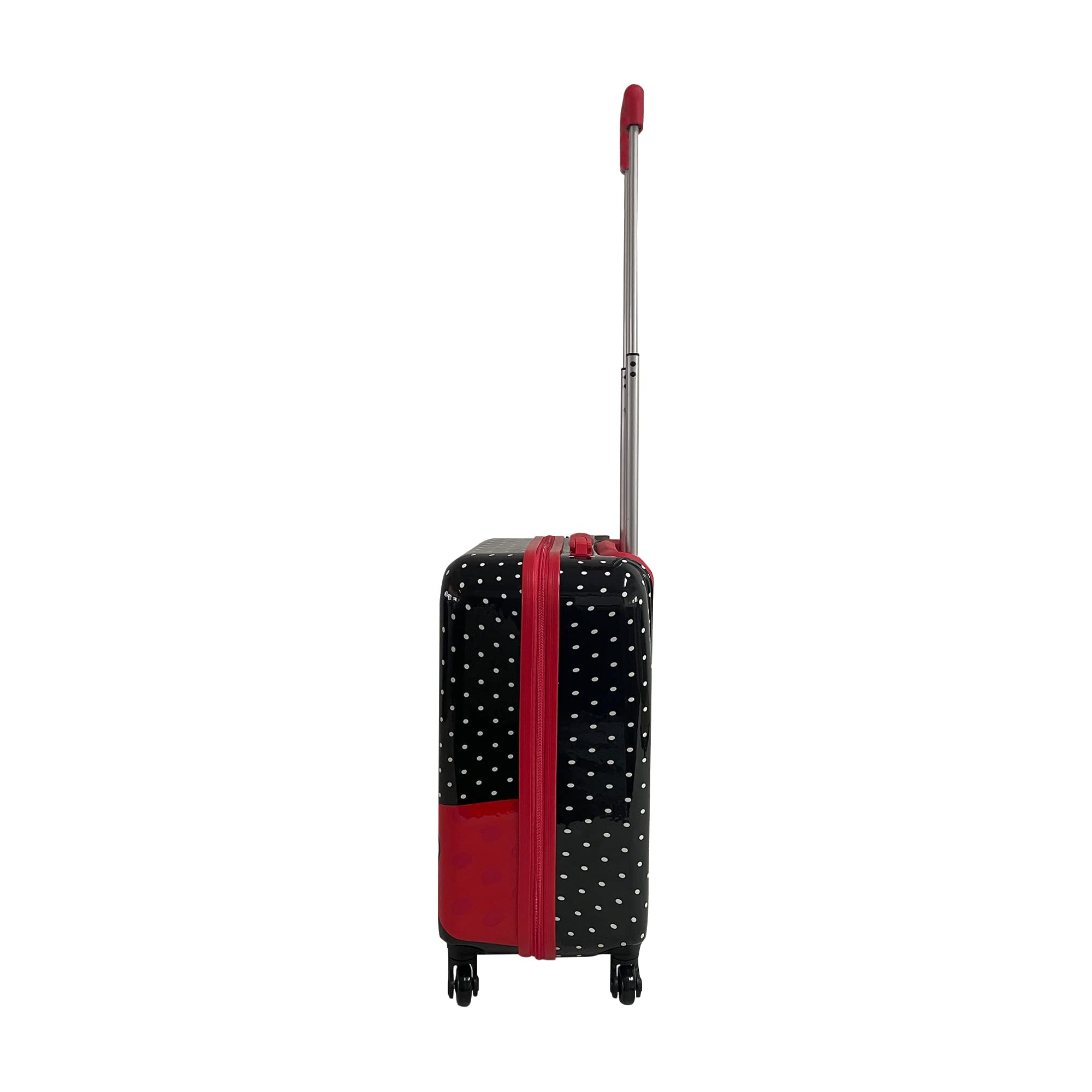 Fast Forward Minnie Mouse Luggage Hard Side Tween Spinner Rolling Suitcase for Kids Carry-On Travel Trolley - 21 Inch