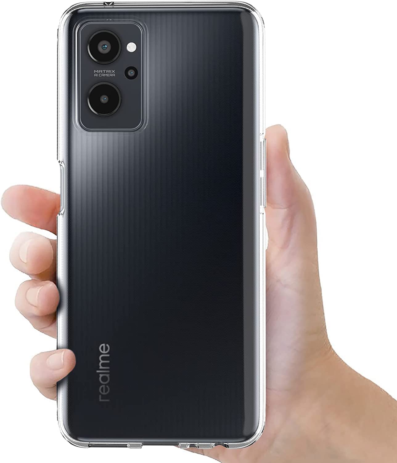 MaiJin Case for Realme 9i 4G / Oppo A36 / Oppo A76 (6.6 inch) Soft TPU Rubber Gel Bumper Transparent Back Cover
