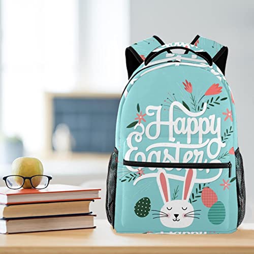 Happy Easter Cute Bunny Backpack for Girls Boys for School Backpacks