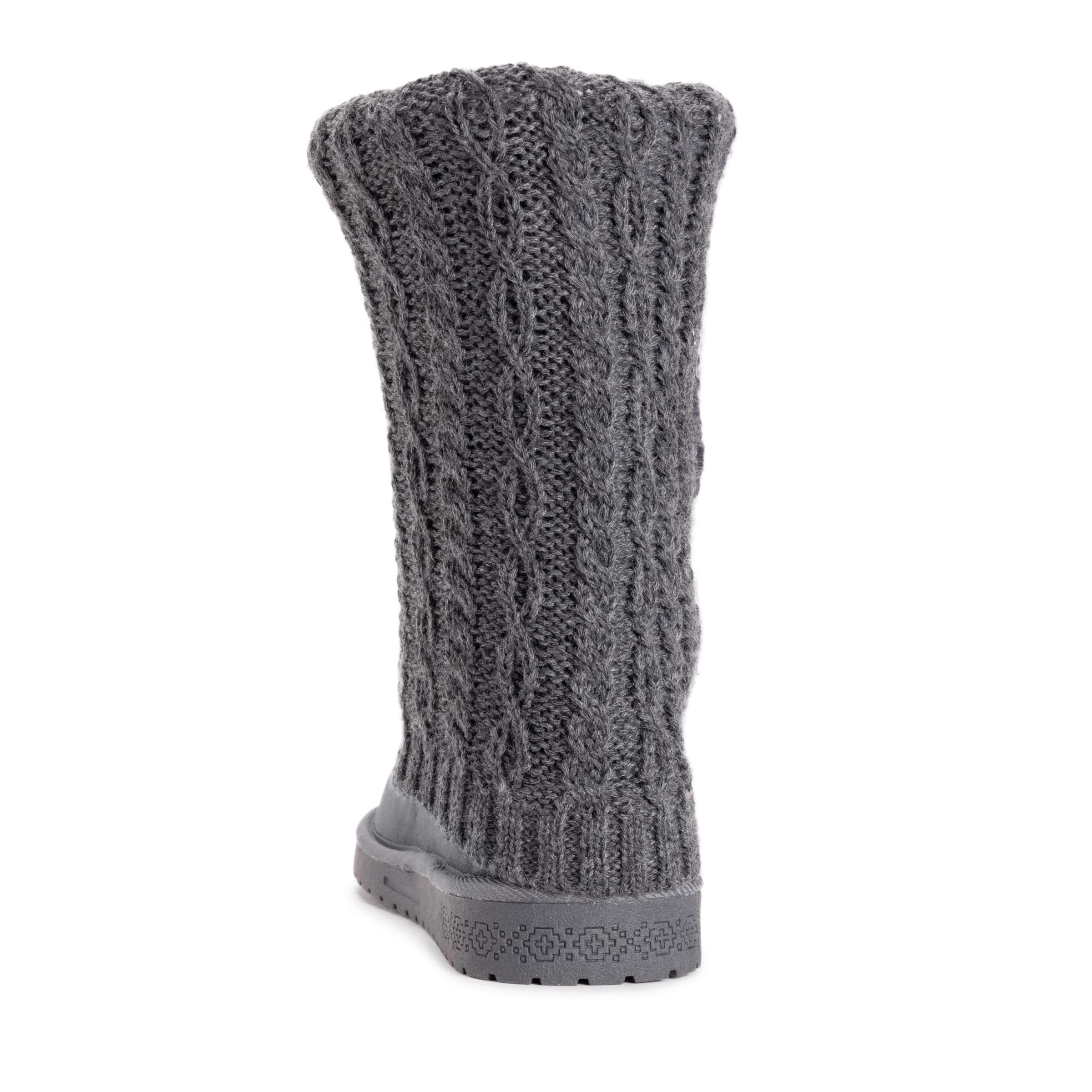 MUK LUKS Women's Cheryl Boot, Grey, 10