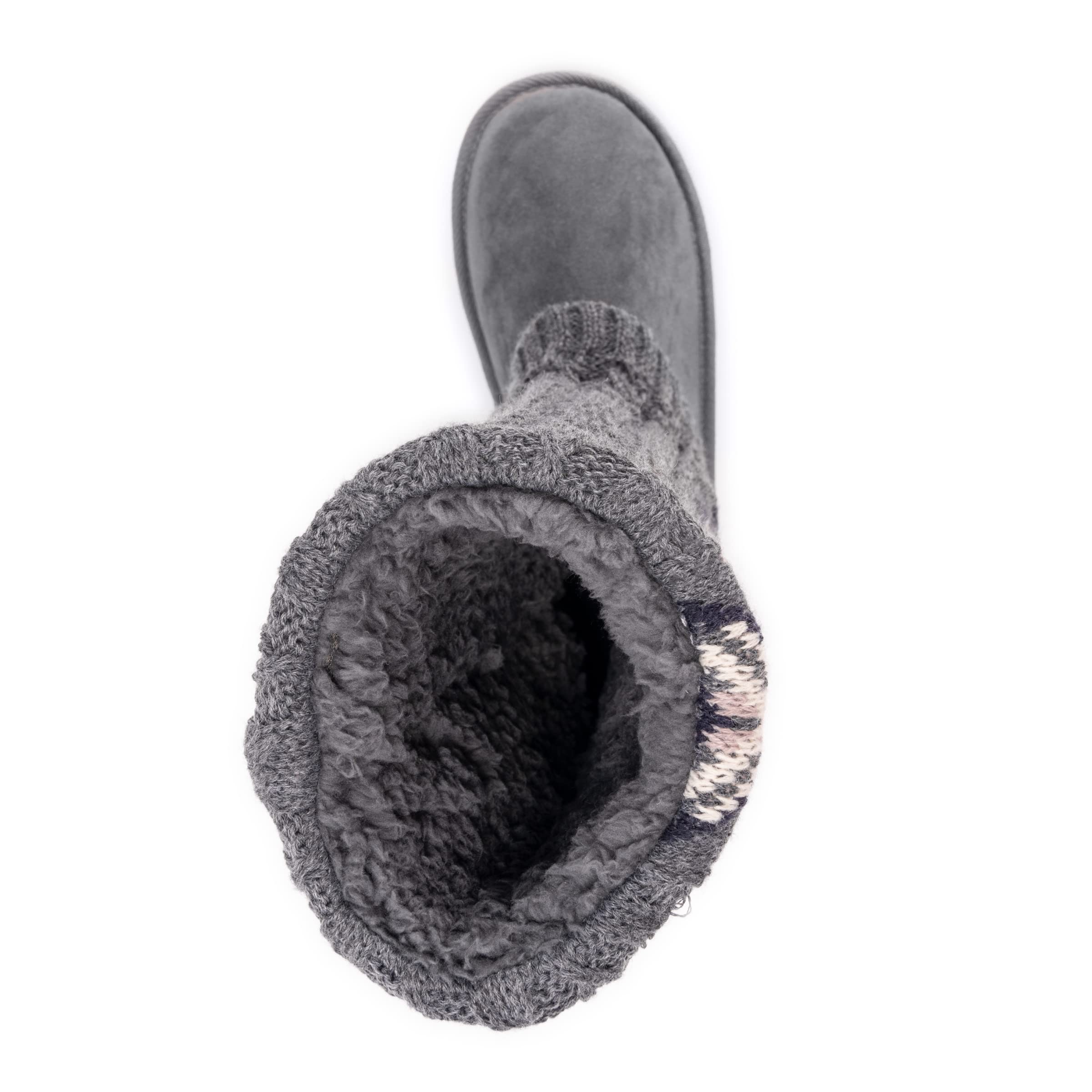 MUK LUKS Women's Cheryl Boot, Grey, 10