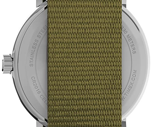 Timex Women's Weekender 31mm Watch - Silver-Tone Case Camo Fabric Strap White Dial