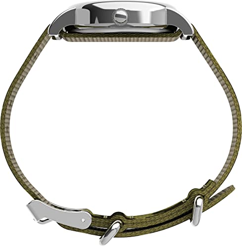 Timex Women's Weekender 31mm Watch - Silver-Tone Case Camo Fabric Strap White Dial