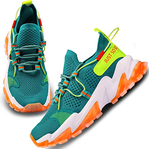 Yelang Womens Running Shoes Lightweight Breathable Mesh Non Slip Sneakers Athletic Walking Shoes,US 5.5,Lake Blue