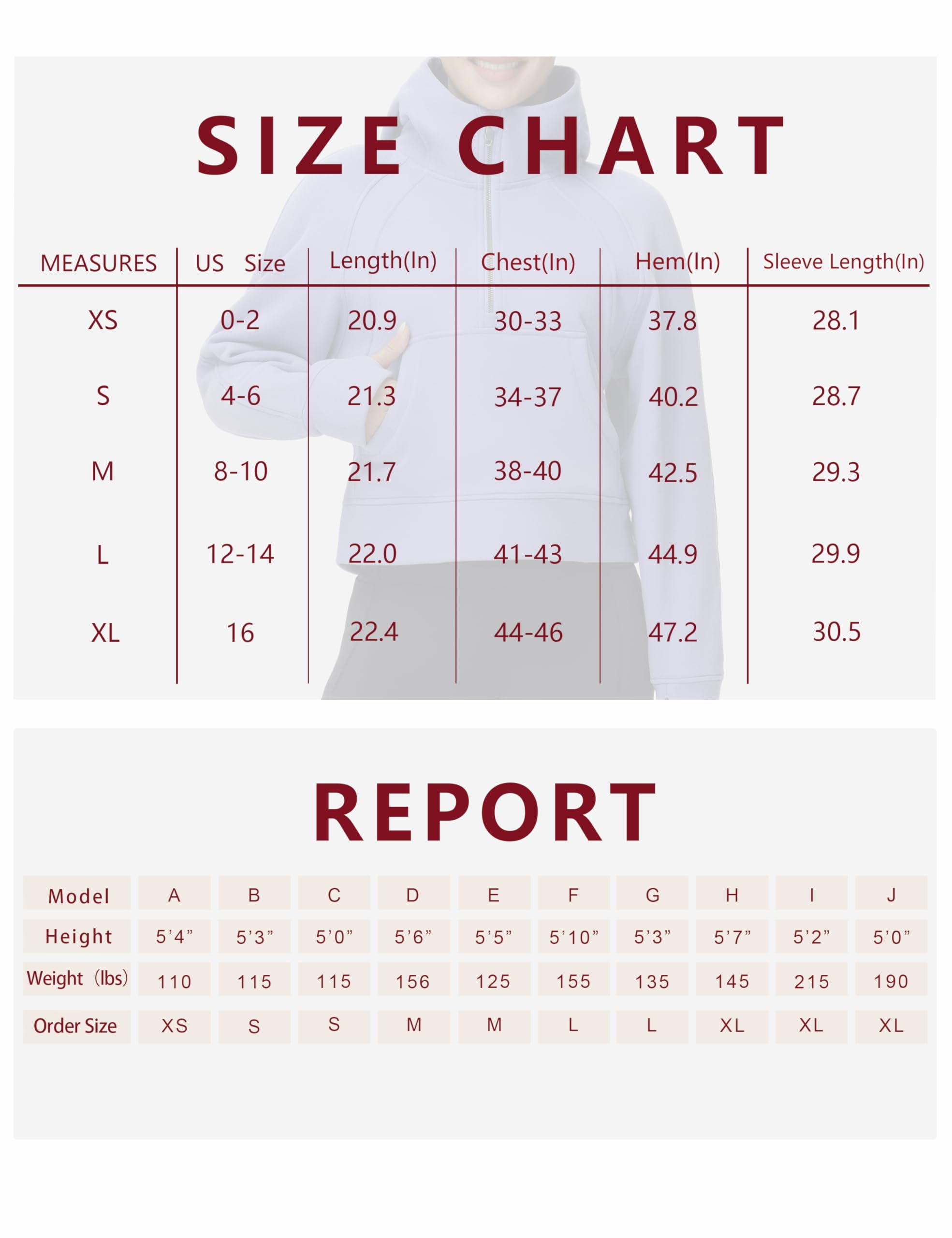 THE GYM PEOPLE Women’s Hoodies Half Zip Long Sleeve Fleece Crop Pullover Sweatshirts with Pockets Thumb Hole Black