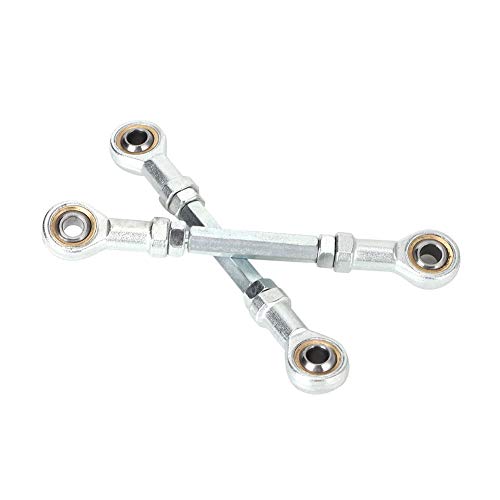 Aramox 2pcs 150mm -170mm 8mm Steering Tie Rod Kit Ball Joint Motorcycle Steering Column Joint Steering Tie Rod for 49cc Electric Mini ATV Kart