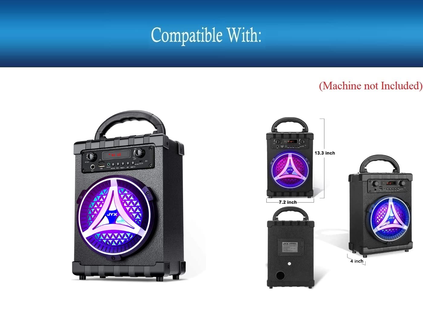 UpBright 5V AC/DC Adapter Compatible with JYX JYX-60 JYX-60BT JYX-16 3.7V 4800mAh Li-ion Battery Karaoke Machine Bluetooth Speaker Portable PA System JYX60 JYX60BT JYX16 5VDC Power Supply Cord Charger