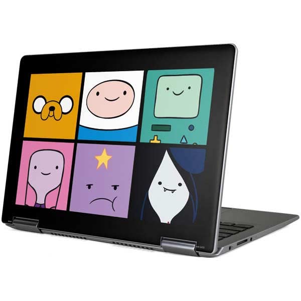 Skinit Decal Laptop Skin Compatible with Yoga 710 14in - Officially Licensed Warner Bros Adventure Time Character Tiles Design