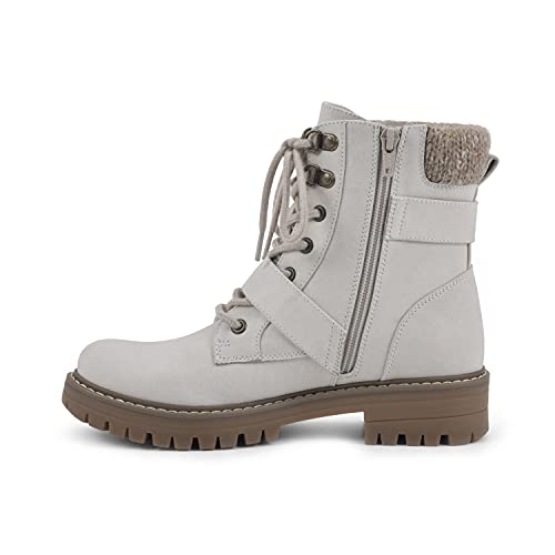 CLIFFS BY WHITE MOUNTAIN Women's Marlee Boot, Winter Wht/Burnished/Fab, 10 W