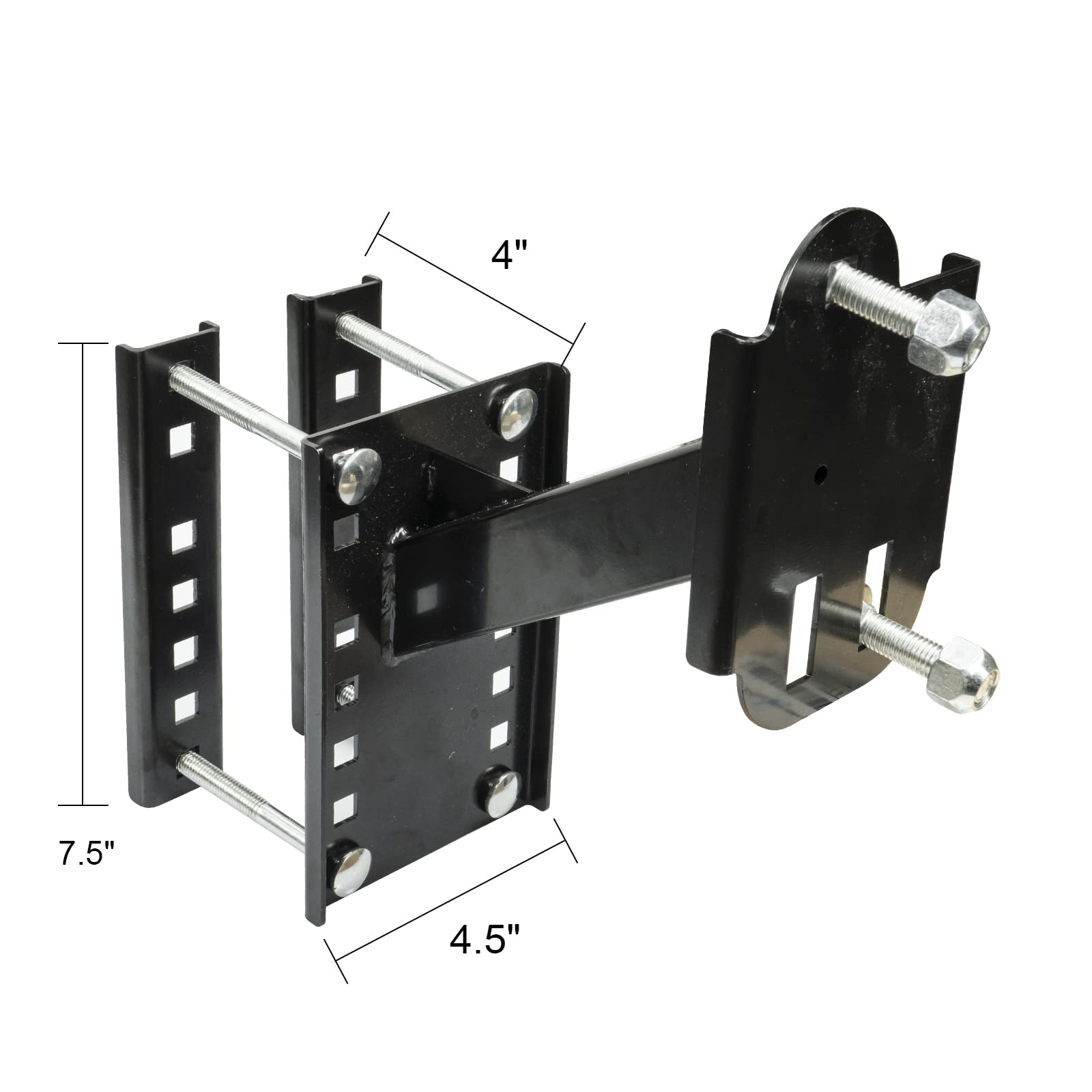 SOSERIVD Spare Tire Carrier Fits 4 & 5 & 6 Lugs Trailer Wheels on 4", 4.5'', 4.75'', 5'' and 5.5'' Bolt Patterns, Holds up to 150Lbs, Easy to Install