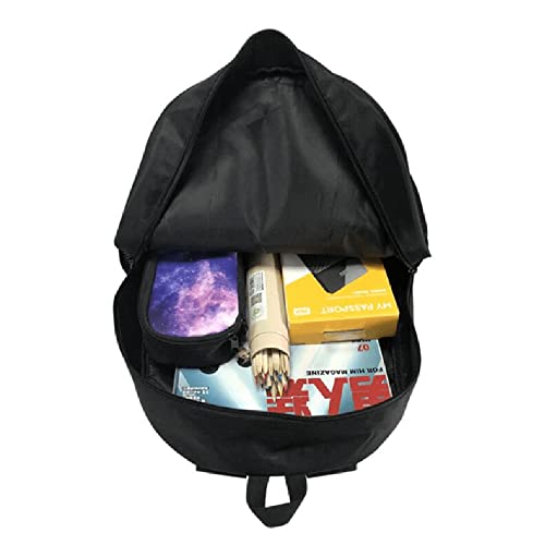 GDFENDU 3 Pcs Anime Hedgehog Backpack with Keychain,16in Teens Travel Laptop Backpack Boy Girl School Bookbag. (C)