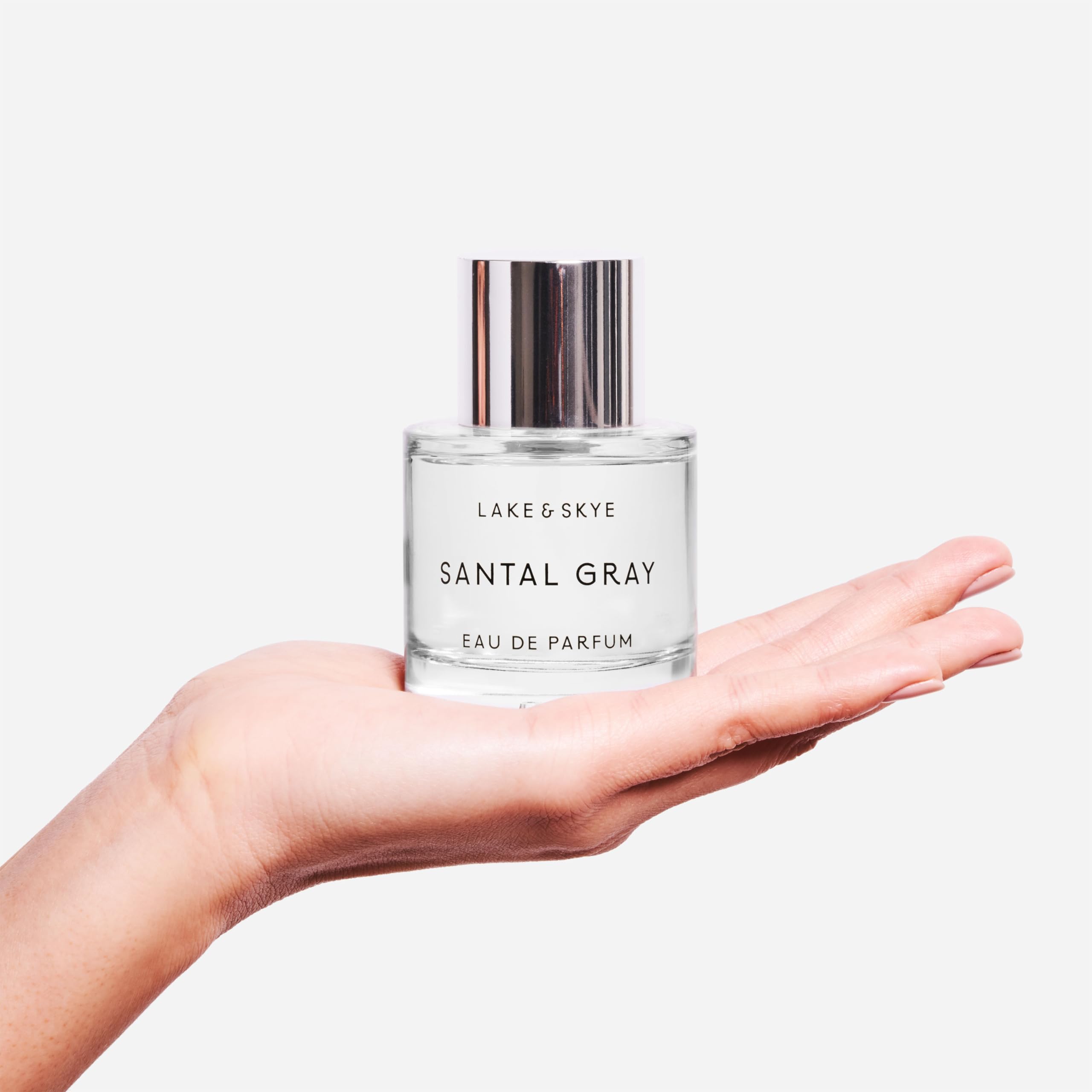 Lake & Skye Santal Gray Eau de Parfum, Long Lasting Fragrance, 1.7 fl oz (50 ml) - Woody Scent