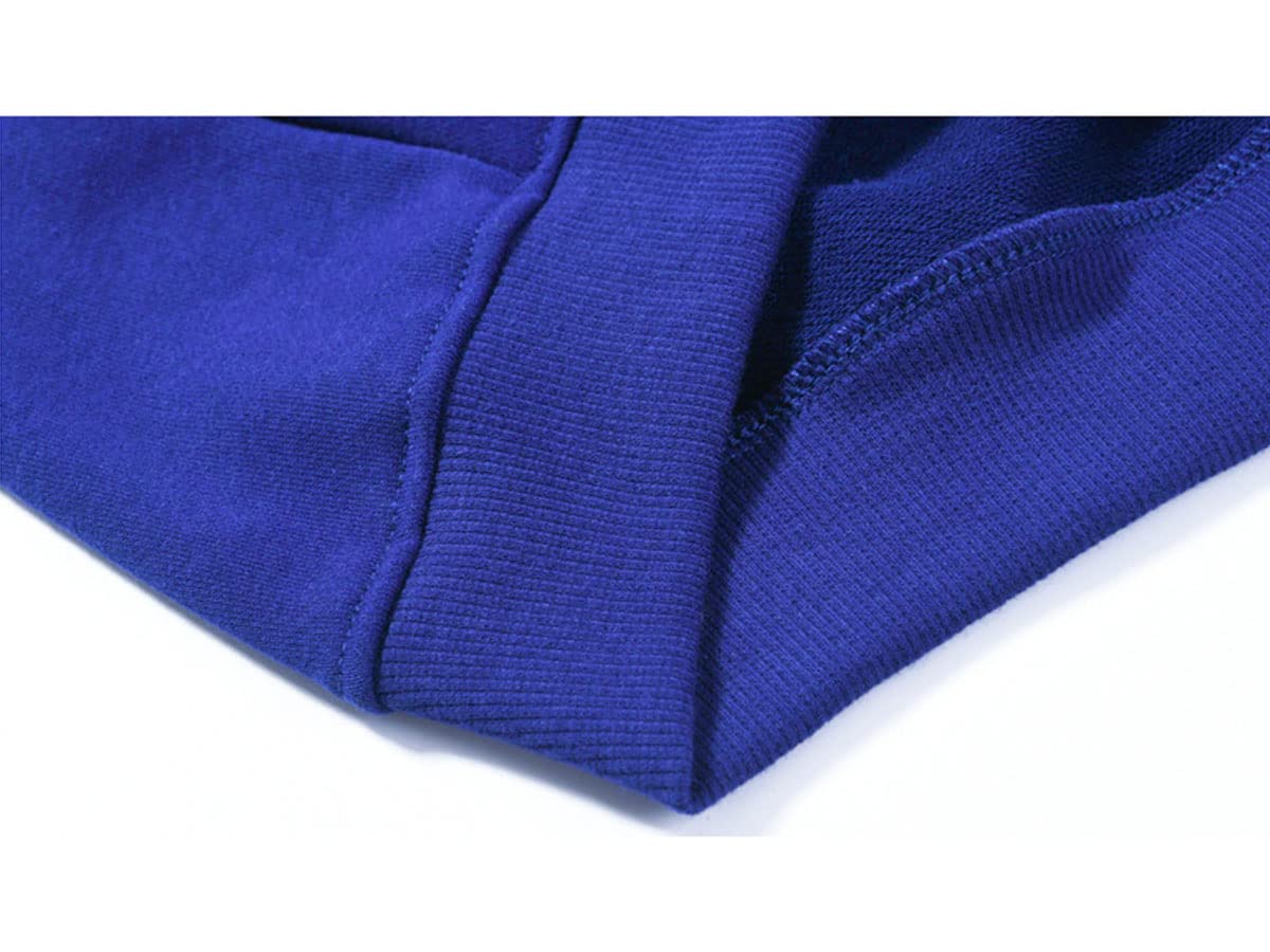 BINPAW Boys Pants Set Sweatshirt Outfit Pullover Long Sleeve Tee and Black Pants 2-Piece Kids Clothing Set, Blue, 7-8 Years = Tag 130