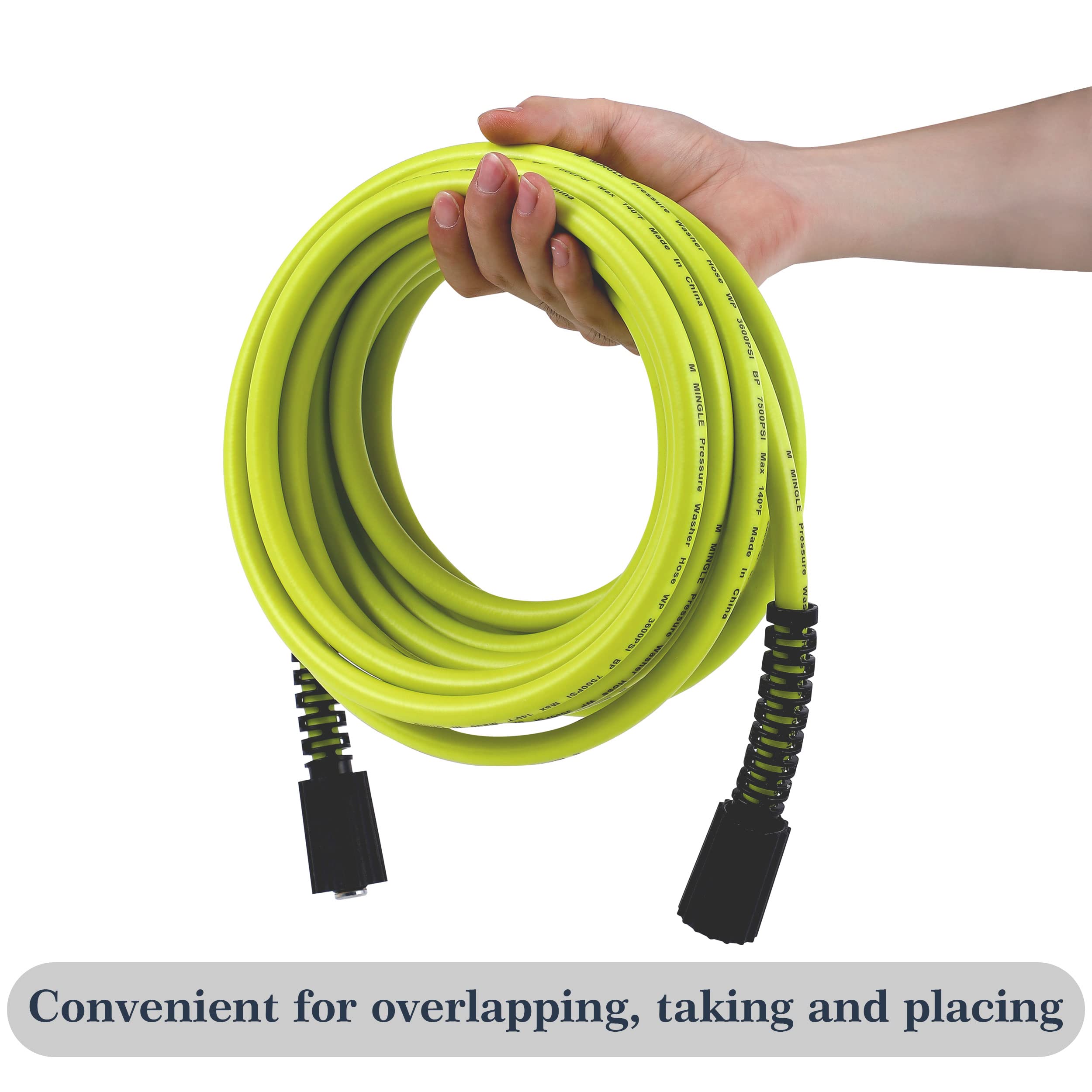 M MINGLE Replacement Pressure Washer Gun with Extension Wand with Pressure Washer Hose