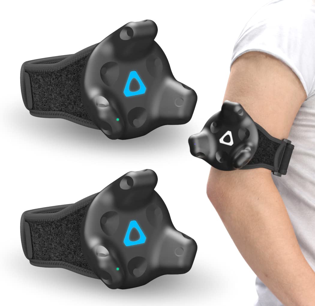 Skywin VR Tracker Belt and Tracker Strap (1 Belt and 4 Hand/Foot Straps) for HTC Vive System Tracker Pucks - Adjustable Straps for Hand and Foot for Full-Body Tracking in Virtual Reality