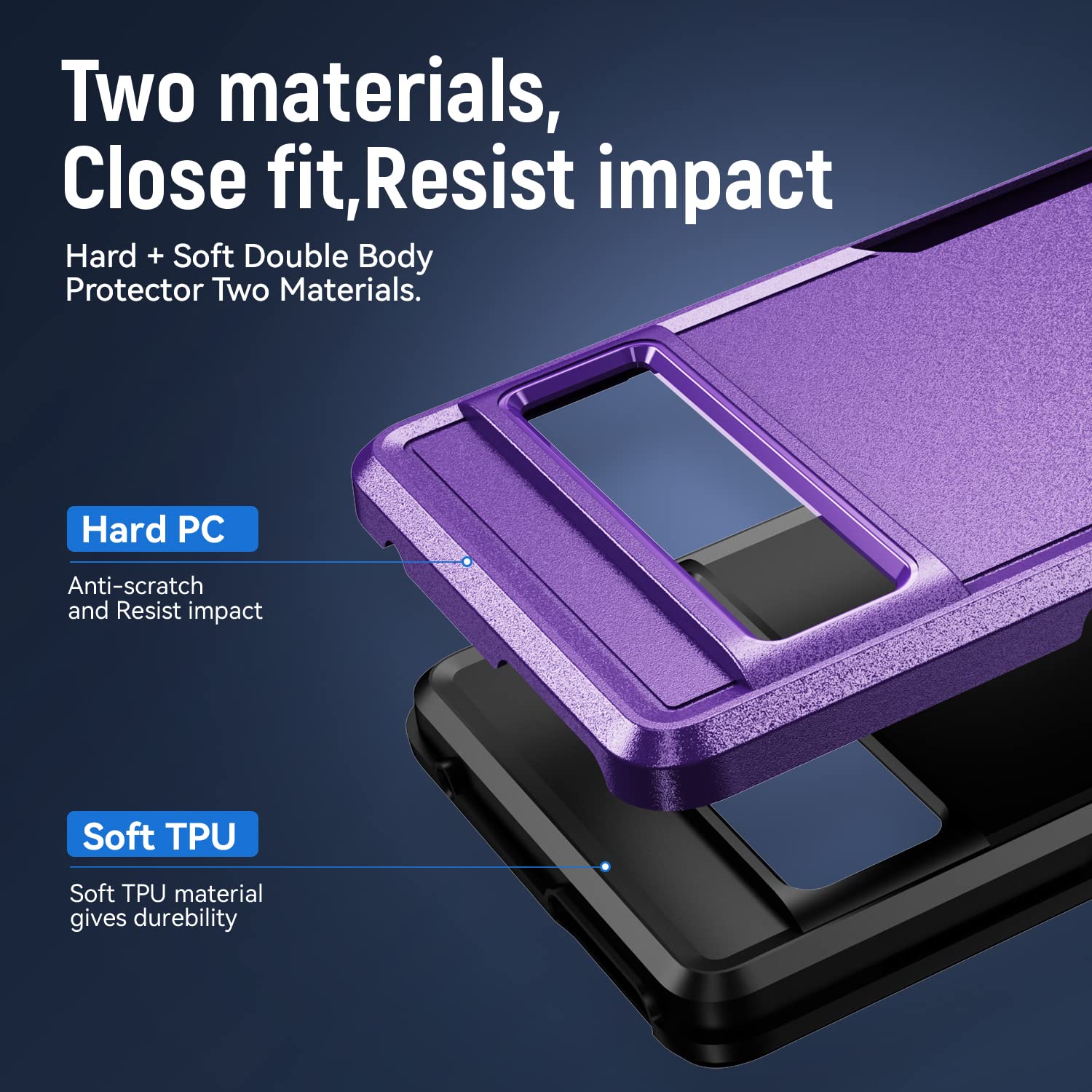 Fucozan for Google Pixel 7 Pro Case with Kickstand Armor Magnetic Ring Rugged Protective Military Grade Shockproof Case for Pixel 7 Pro Phone Case (Violet)