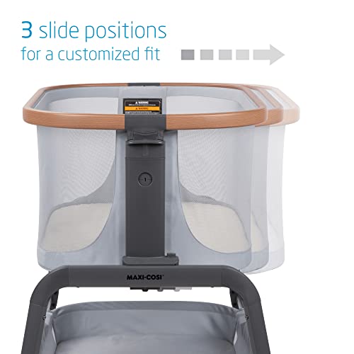 Maxi-Cosi Iora Bedside Bassinet, 4 Height Positions to Choose from?, Essential Grey