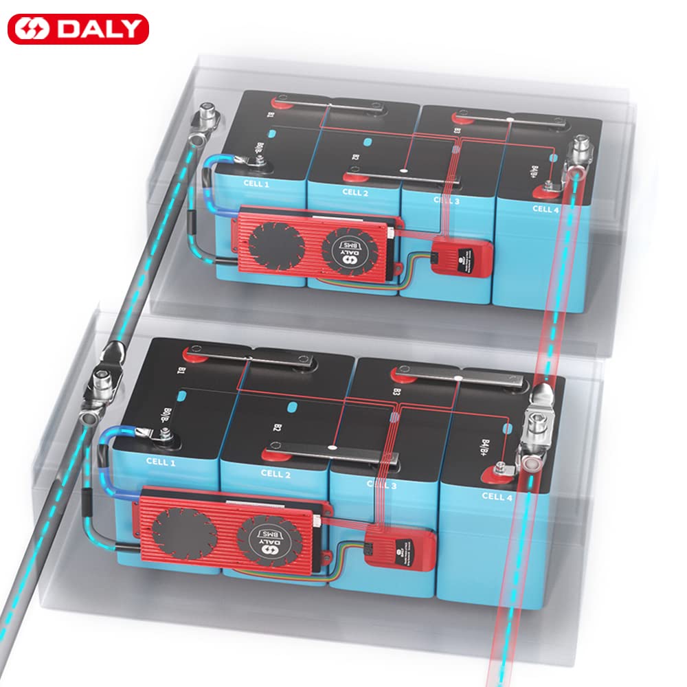 DALY Smart BMS 7S 24V 100A Li-ion 3S Parallel Module 1A with UART RS485 CAN Bluetooth BMS Parameter Real Time Review and Reset for Rated 3.7V Lithium Power Bank Storage EV
