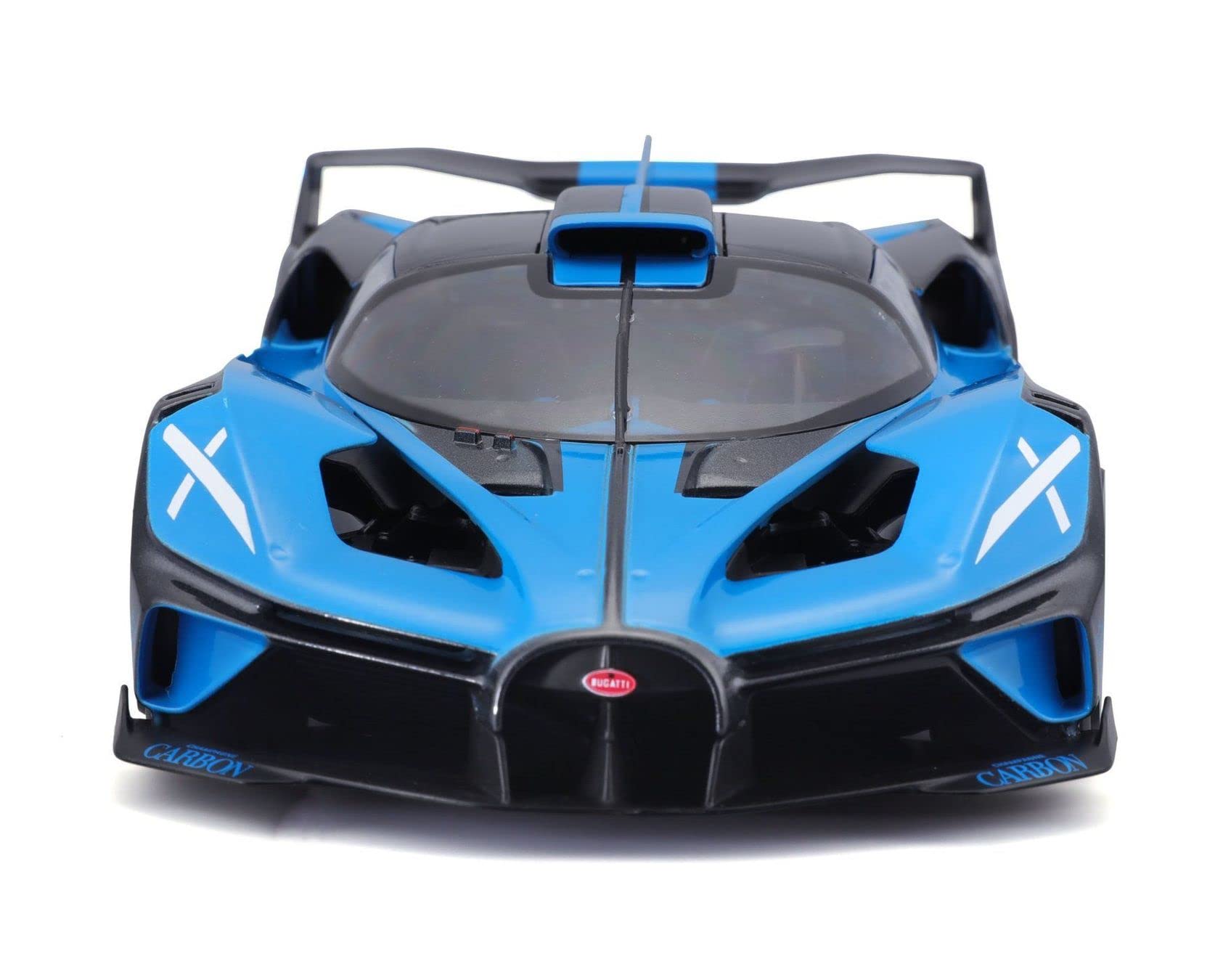 Bburago - 1/18 Scale Model Compatible with Bugatti Bolide W16 8.0 2020 Sports Car Die-Cast Scale Model Replica Miniature (Blue), Kids