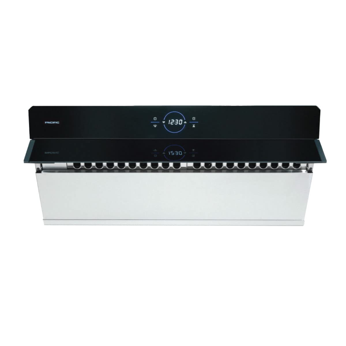 Pacific Side Suction Under Cabinet Ducted Range Hood 30 inch - 1200CFM 4-Speed Powerful Wall Mount Kitchen Vent Hood - Electric Stainless Steel, Ultra Quiet, Touch Control, LED Lights PQ6830AB