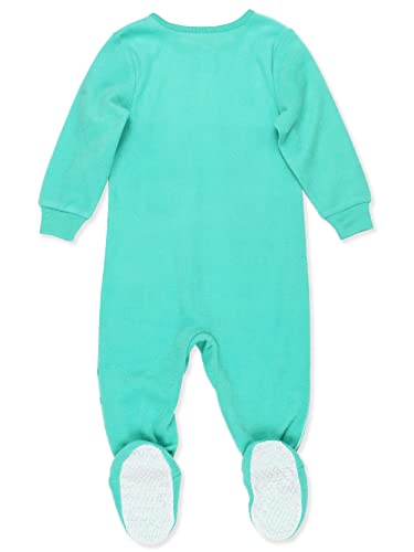 CoComelon JJ Little Star Toddler Infant Footed Blanket Sleeper Pajamas (18M, Teal)
