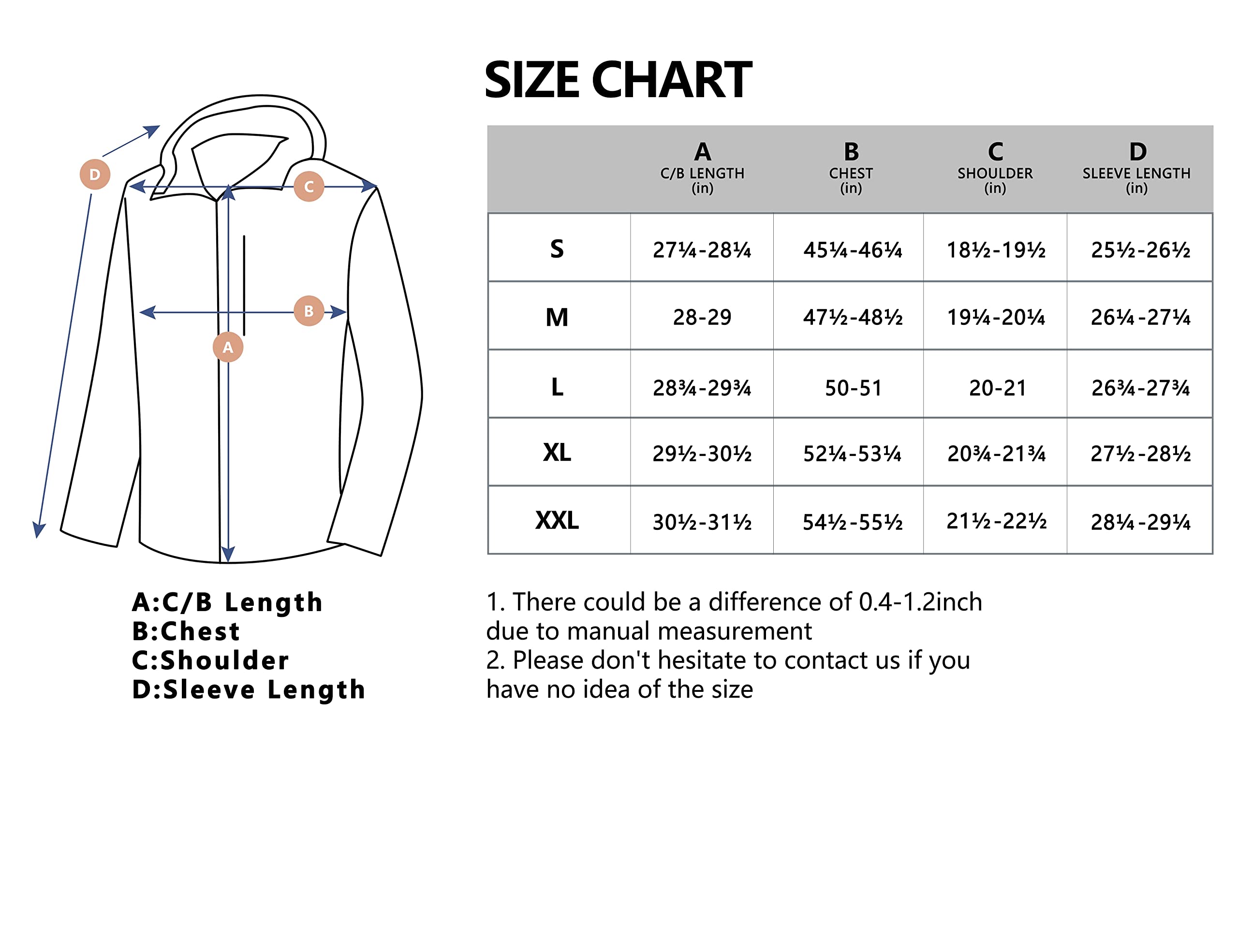 Little Donkey Andy Men's Lightweight Winter Jacket Hooded Windproof Warm Insulated Jacket for Ski Hiking (Grey XL)
