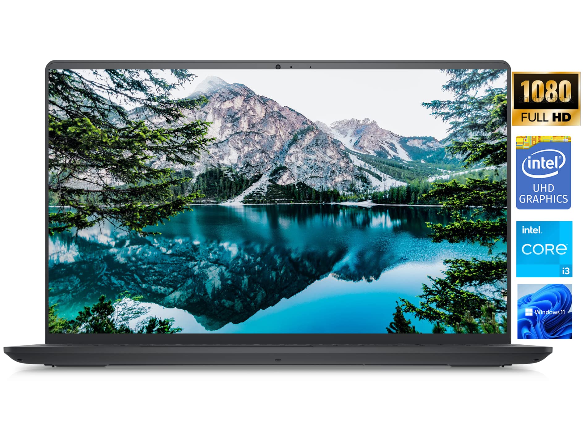 Dell Inspiron 3000 Business Laptop, 15.6''FHD Display, 11th Gen Intel Core i3-1115G4, Windows 11 Home, 16GB RAM, 1TB HDD, Carbon Black, HDMI, Wi-Fi, Intel UHD Graphics, Bluetooth, Long Battery Life