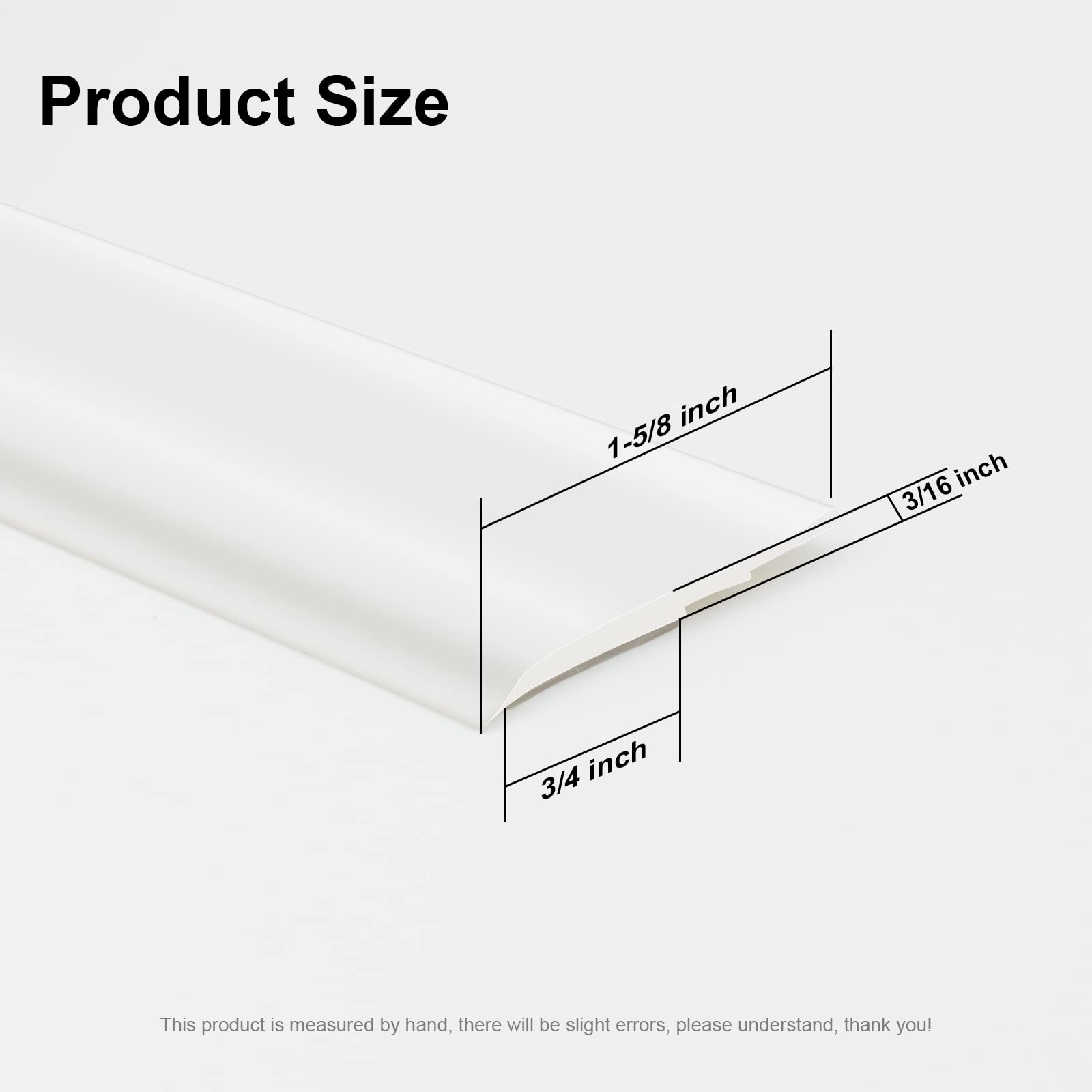 Weather Strip, Cuttable Seal, Adhesive Draft Stopper for Interior/Exterior Doors, Sliding Door & Shower, 98' Length (White)