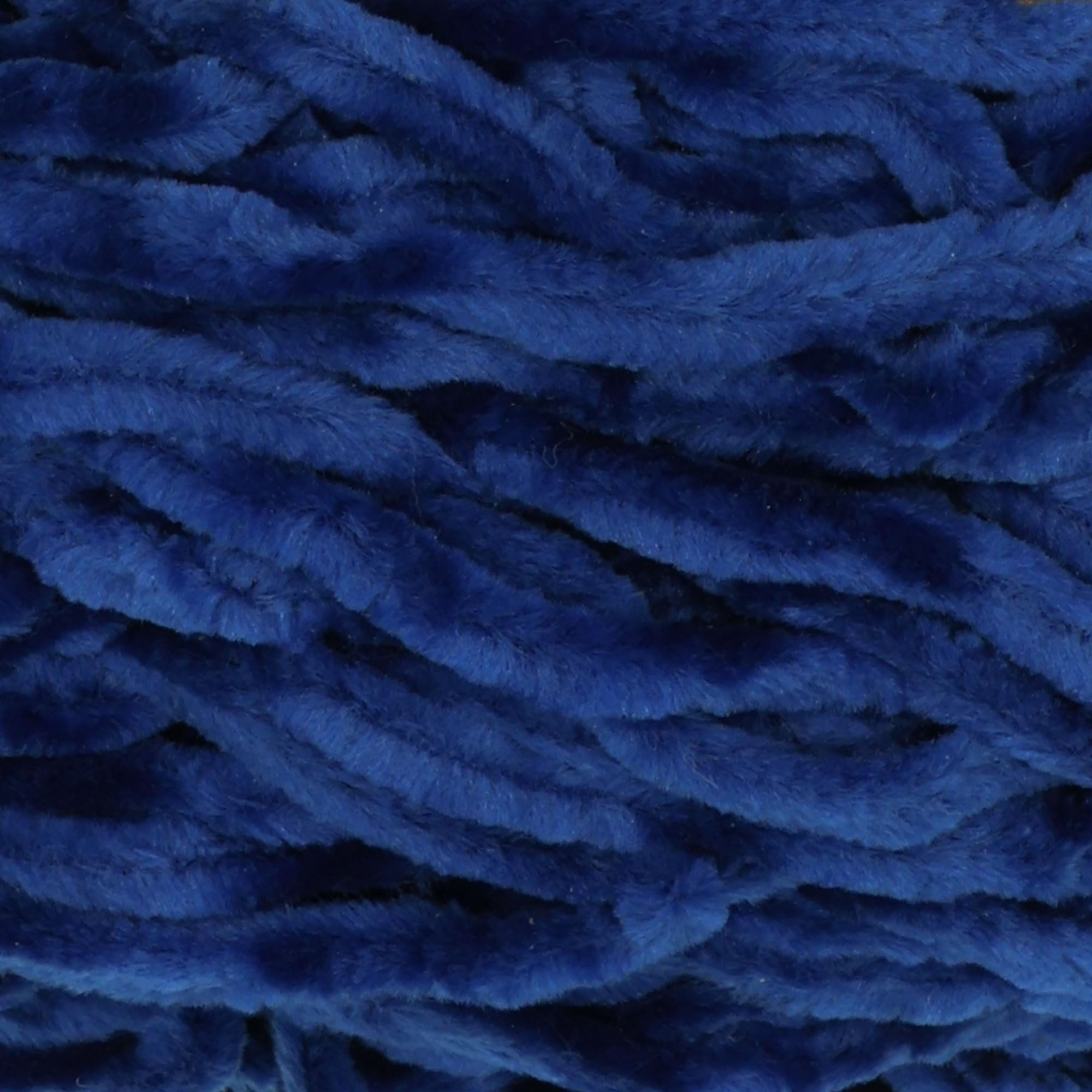 JubileeYarn Chenille Yarn - Worsted Weight - 100g/cake - Iolite - Dark Midnight Blue Velvet - Crochet and Knitting Yarn - 2 Cakes