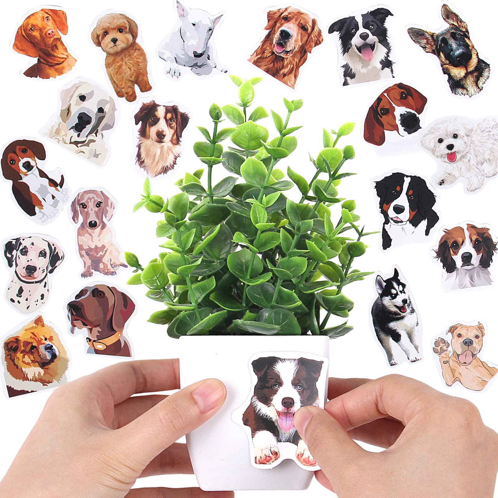 Mini Artificial Plants Fake Potted Plants, 10 pcs Small Eucalyptus Potted Faux Decorative Grass Plant with Black Pot for Home Decor, Indoor, Office, Desk, Table Decoration