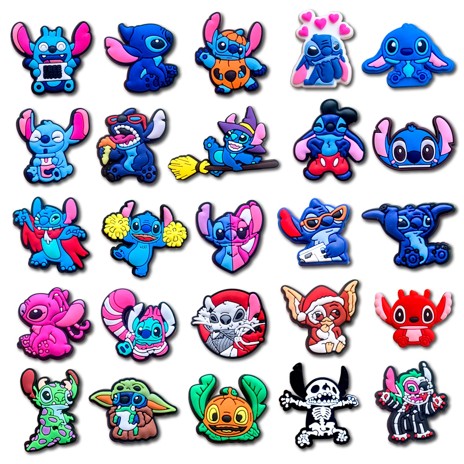 Zanerolan 25 40PCS Shoes Decoration Charms for Clog Decoration, Cartoon Charms Accessories (25)