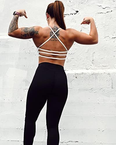 Aoxjox High Waisted Workout Leggings for Women Scrunch Tummy Control Luna Buttery Soft Yoga Pants 26" (Black, Medium)