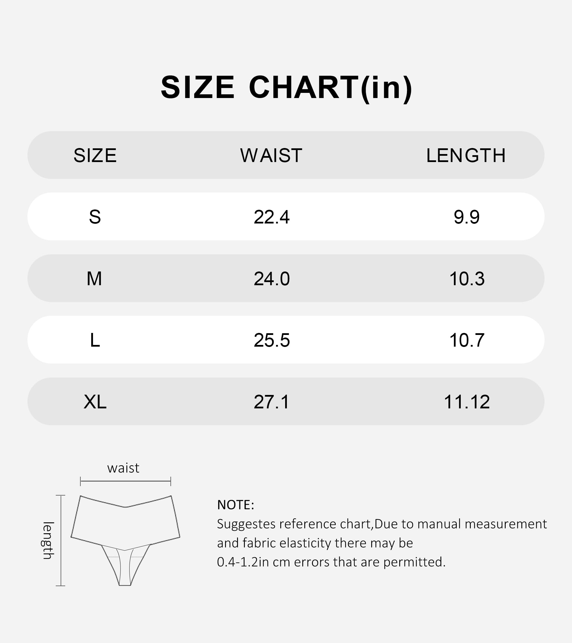 DEANGELMON Womens Thongs High Waisted Seamless Underwear for Women Breathable No Show Panties 4 Pack X-Large(4P4)
