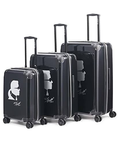 Karl Lagerfeld Paris Metallic 21" Upright Luggage