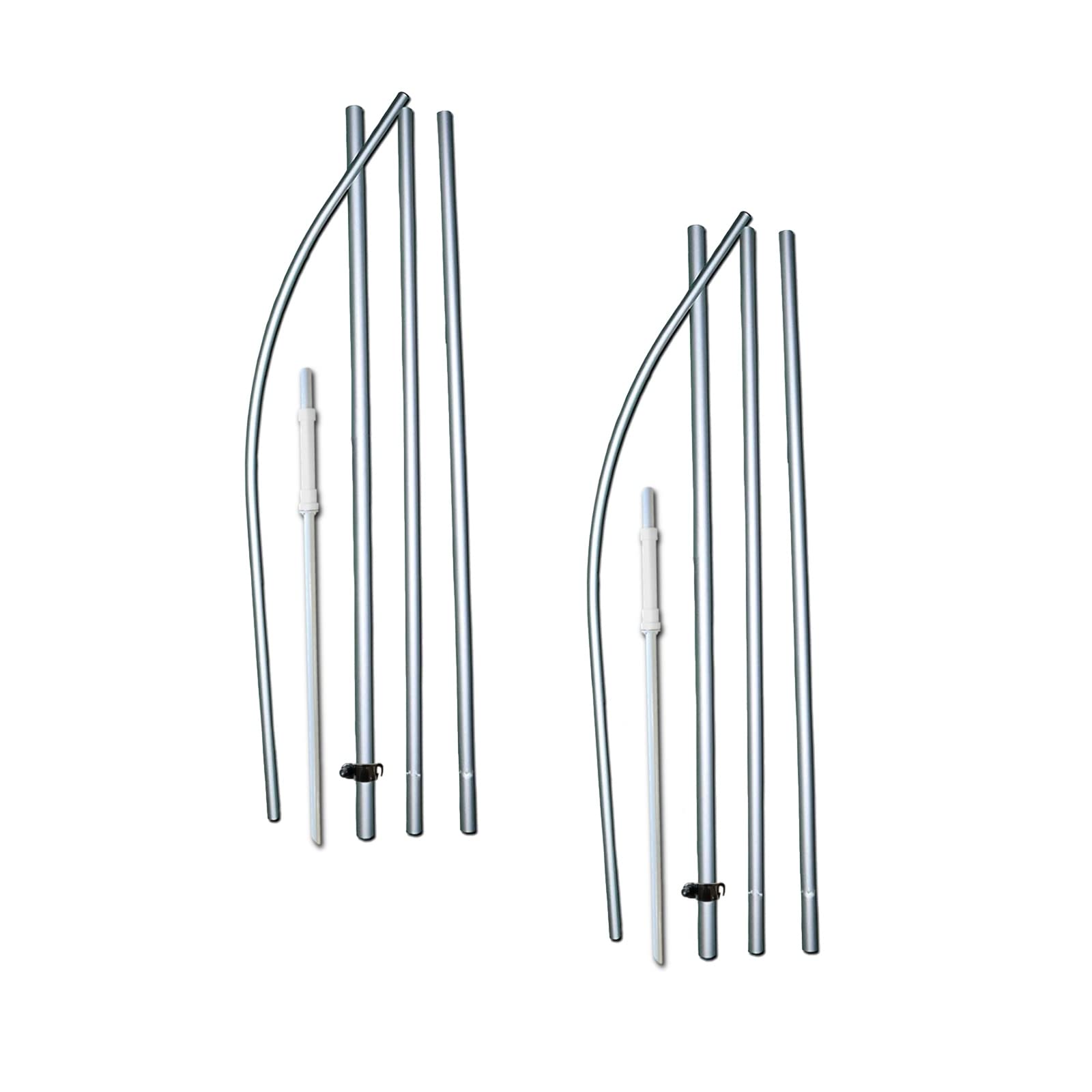 Smoke Shop/Vape Shop - 2 Pack of Swooper Feather Flag Sets - Includes 2 Swooper Feather Flags (Pictured), 2 Flagpoles, and 2 Ground Spikes