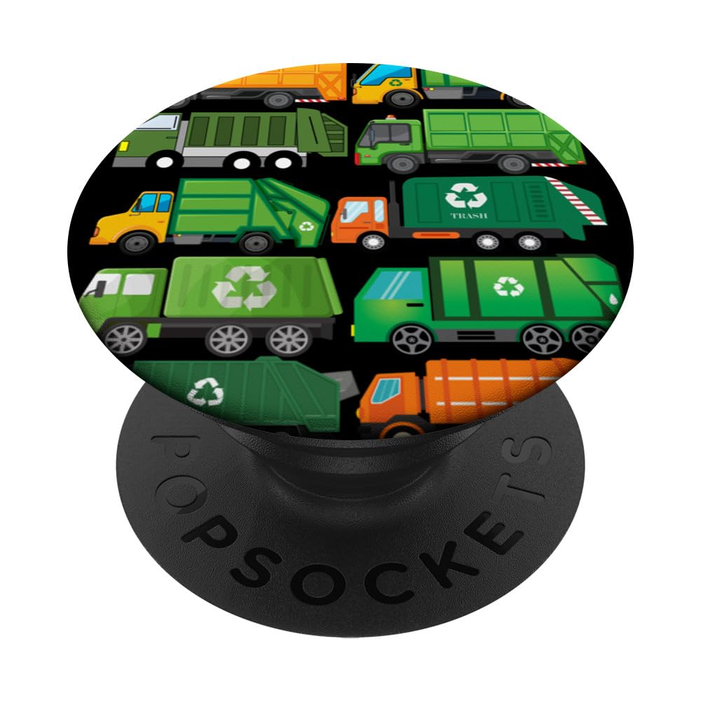 Garbage Truck Recycling Day Trash Waste Separation Birthday PopSockets Adhesive PopGrip