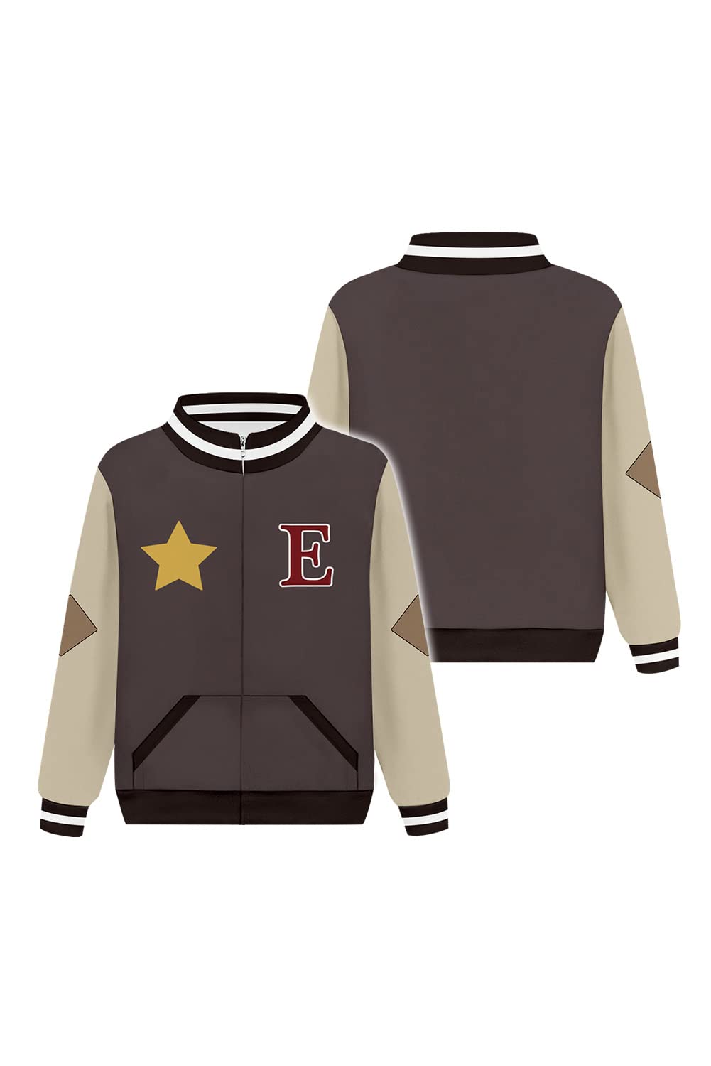 Finbald Kids Cosplay Costume Hoodie Pullover Jacket Sweatshirt Coat for Child Boys Girls Brown