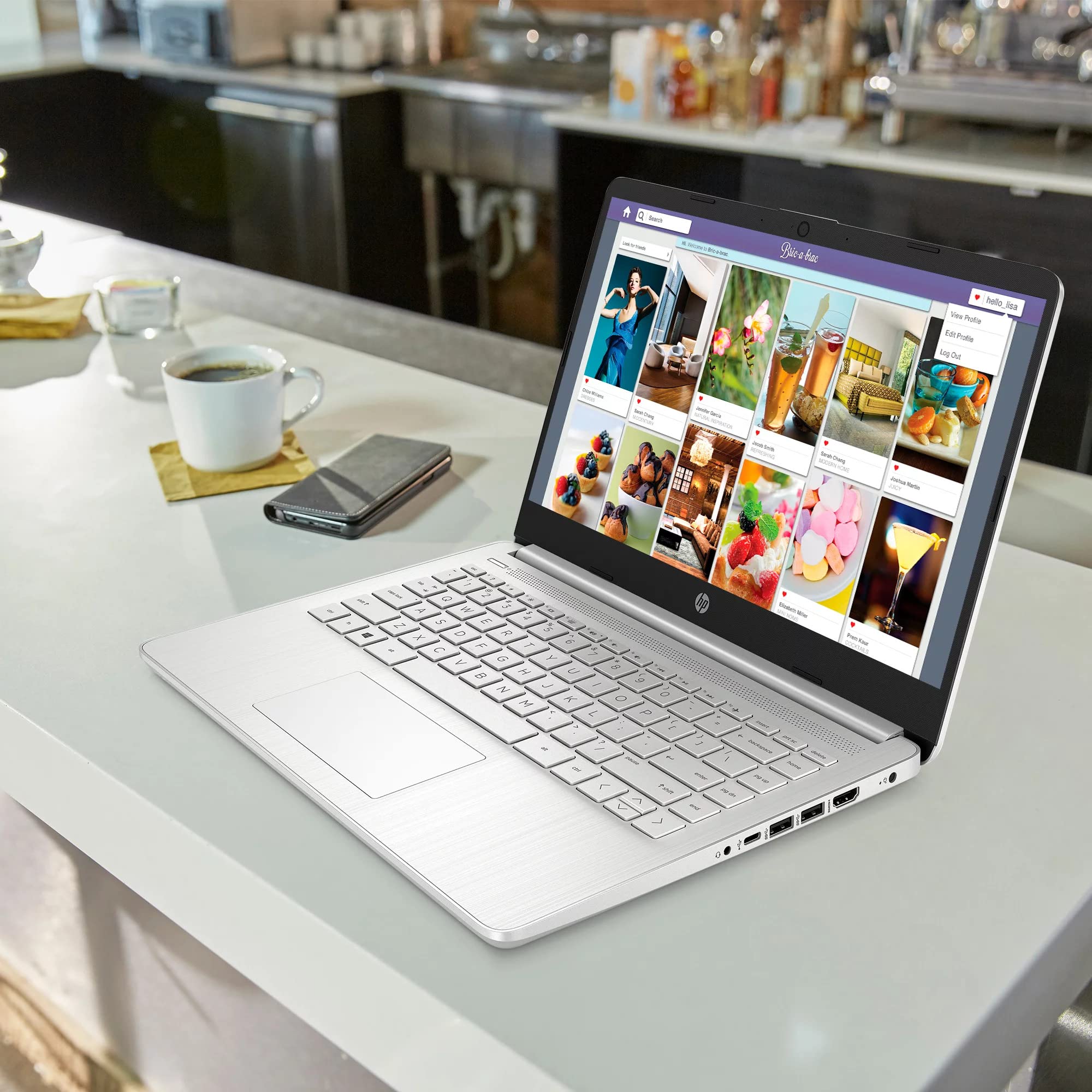 HP 14 inch FHD Laptop, AMD Ryzen 3 3250U Processor, 32GB DDR4 RAM, 1TB SSD, HDMI, USB Type-C, Wi-Fi, Webcam, Windows 11 Home, Silver