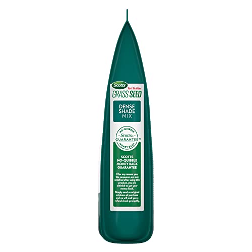 Scotts Turf Builder Grass Seed Dense Shade Mix with Fertilizer and Soil Improver, Grows With Little Sunlight, 2.4 lbs.