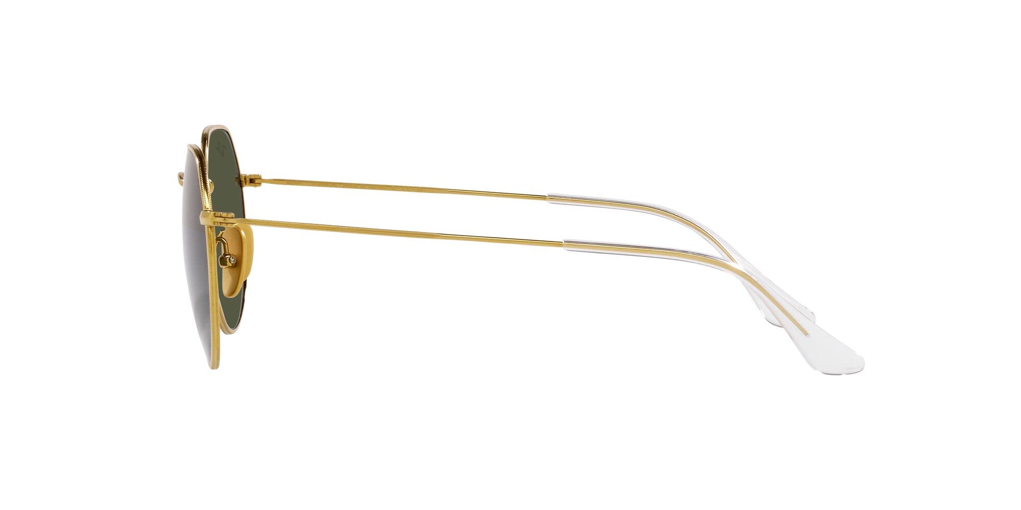 Ray-Ban RB8165 Jack Titanium Round Sunglasses, Legend Gold/Green, 51 mm