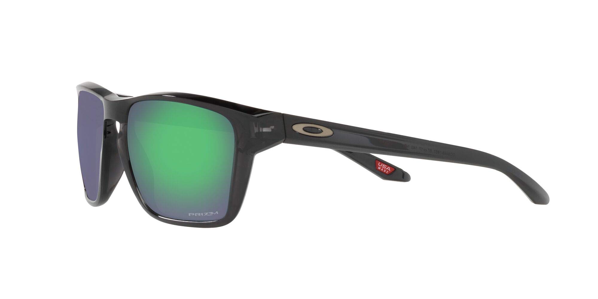 Oakley Men's OO9448 Sylas Rectangular Sunglasses, Black Ink/Prizm Jade, 60 mm