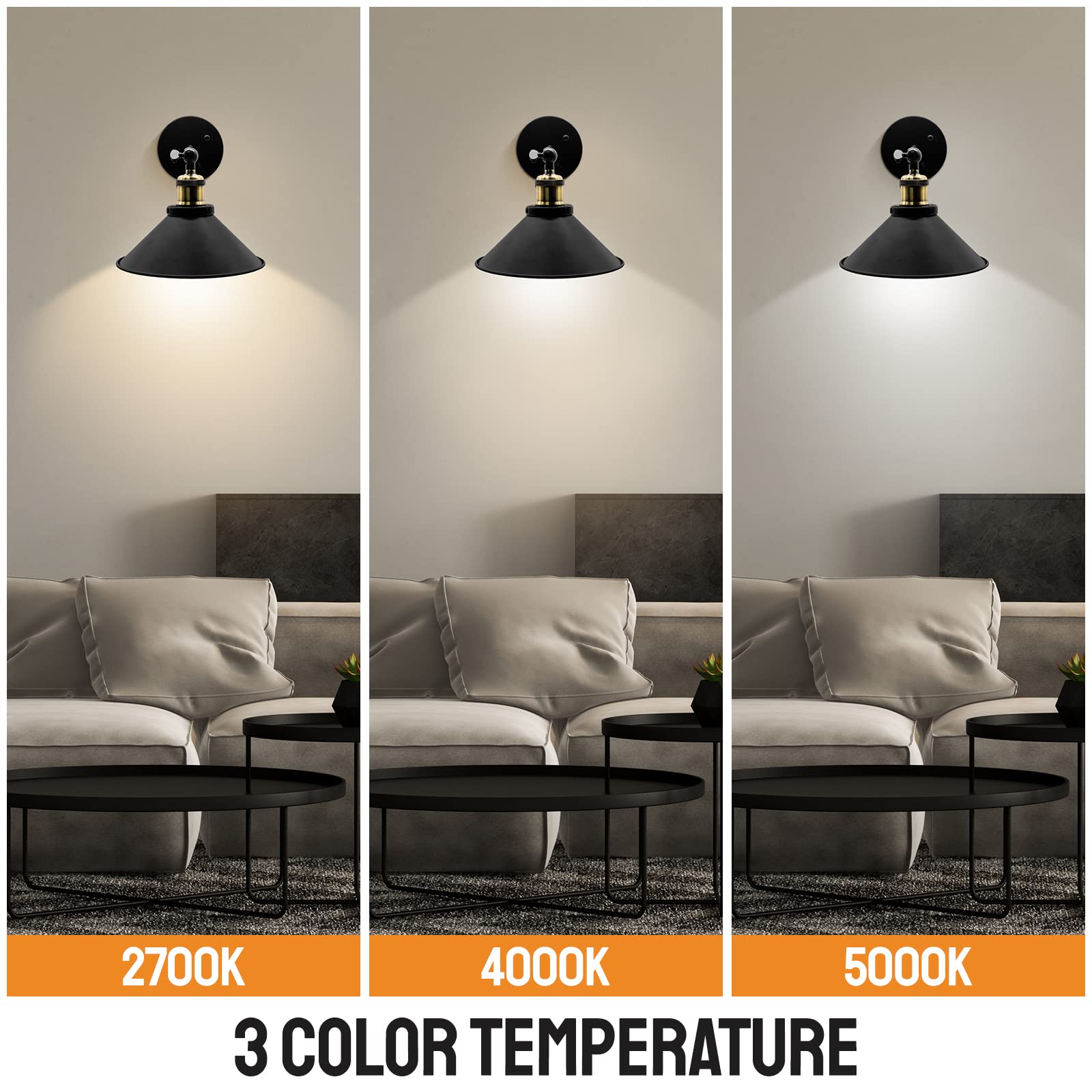 LABOREDUCER Battery Operated Wall Sconces Set of 2,Black Wireless Sconces Wall Lighting with Remote,Flexible Battery Wall Lamps,Wall Mounted Lights for Bedroom, Living Room, Hallway