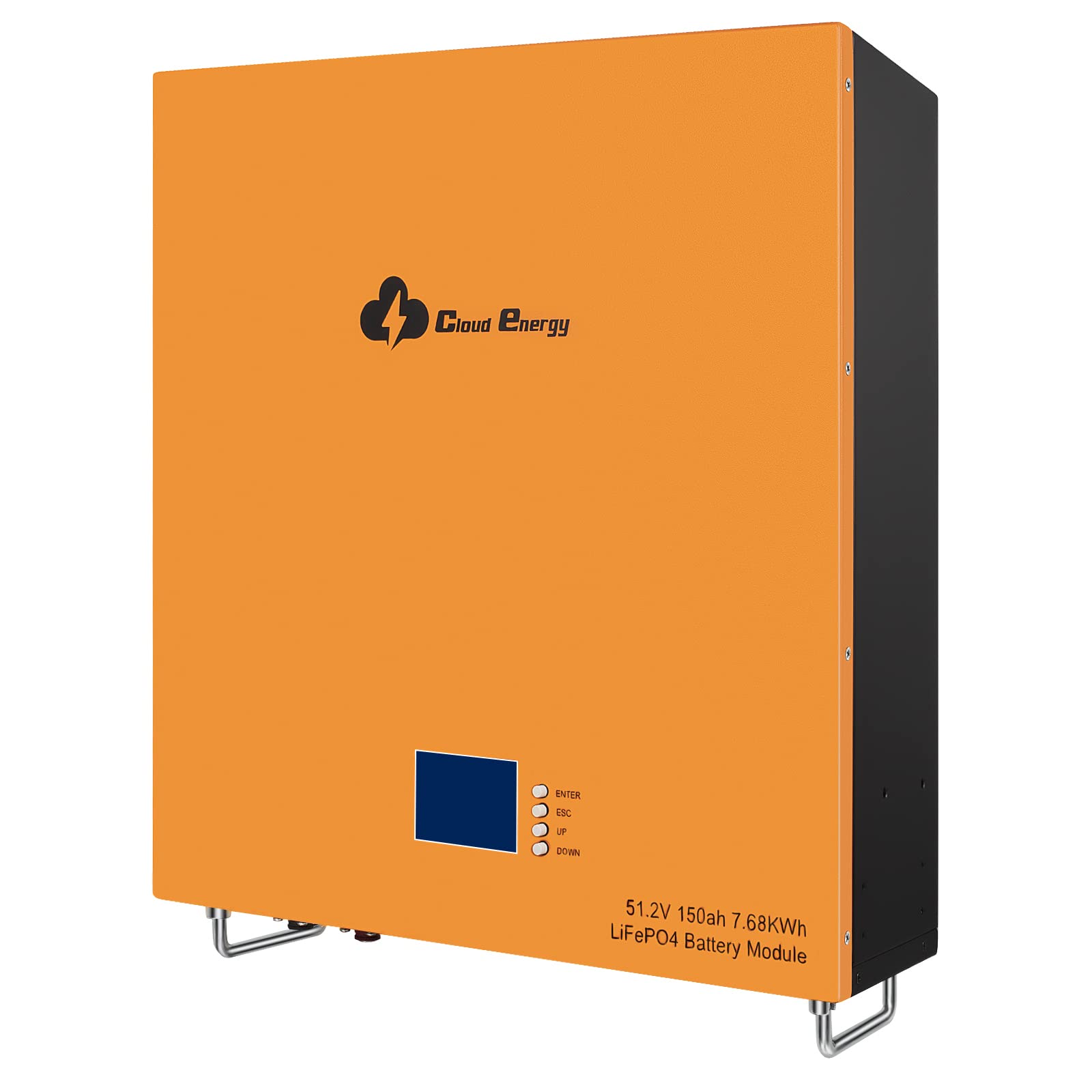 Cloudenergy 48V 150Ah Wall Mounted Lithium LiFePO4 Deep Cycle Rechargeable Battery |6000+ Life Cycles & 10-Year Lifetime | Built-in BMS & LED Monitor | RV, Solar, Marine, Overland, Off-Grid…