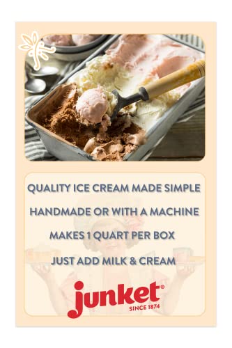 Junket Ice Cream Mix Very Vanilla, 4 Ounce (Pack of 2)