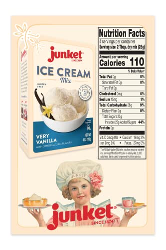 Junket Ice Cream Mix Very Vanilla, 4 Ounce (Pack of 3)