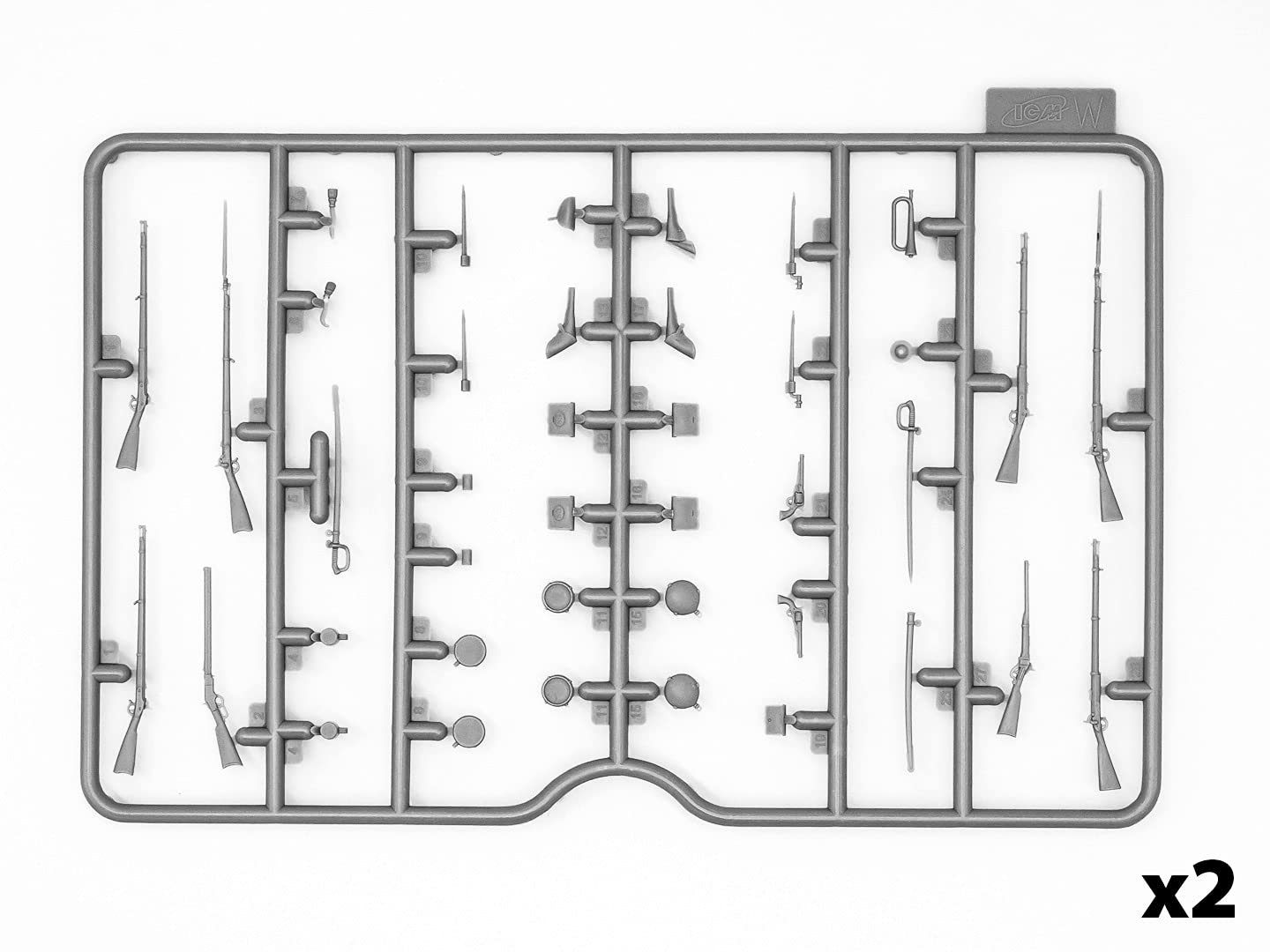 ICM 35022 Plastic Model Kit US Civil War Weapons & Equipment - Scale 1:35